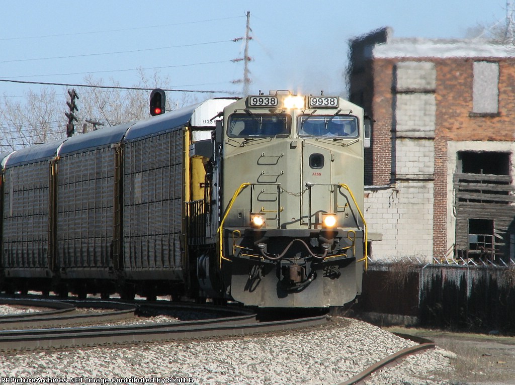 NS 9938 NS 13N out of the mixig center onto the main